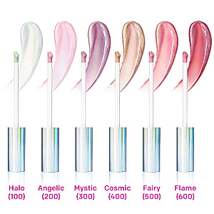 Almay Lip Gloss, Non-Sticky Lip Makeup, Holographic Glitter Finish, Hypoallergenic, 300 Mystic, 0.9 Oz