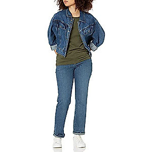 Amazon Essentials Women's Classic-Fit Short-Sleeve Crewneck T-Shirt, Pack of 2, Olive/Oatmeal Heather, X-Large