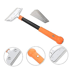 Amosfun 1 Set Cleaning Blade Floor Cleaning Scraper Surface Cleaning Scraper Floor Wall Scraper Oil Paint Remover Razor Blade Tile Scraper Cleaning Scrapers Windows Sticker Aluminum Alloy