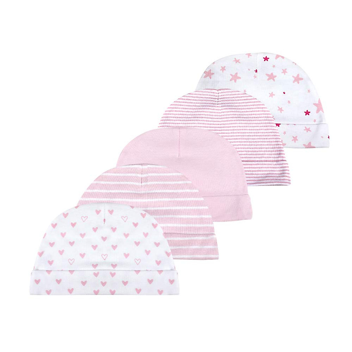 Kiddiezoom Baby Girls' 10-Piece Cap and Mitten Bundle Baby Hats and Mittens Baby Gloves Sets