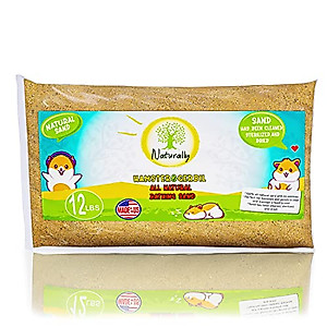 (12lb Bag) Hamster or Gerbil Bathing Sand Litter- All Natural Dry Desert Sand