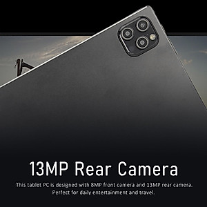 Yoidesu 2 in 1 Android 12 Tablet PC. 10.1 Inch Tablet with Mouse Case with Keyboard, 7000mAh Tablet 8GB ROM 256GB Expandable Tablet, 8MP Dual Camera, 2.4G,5G Dual Band WiFi (US Plug)