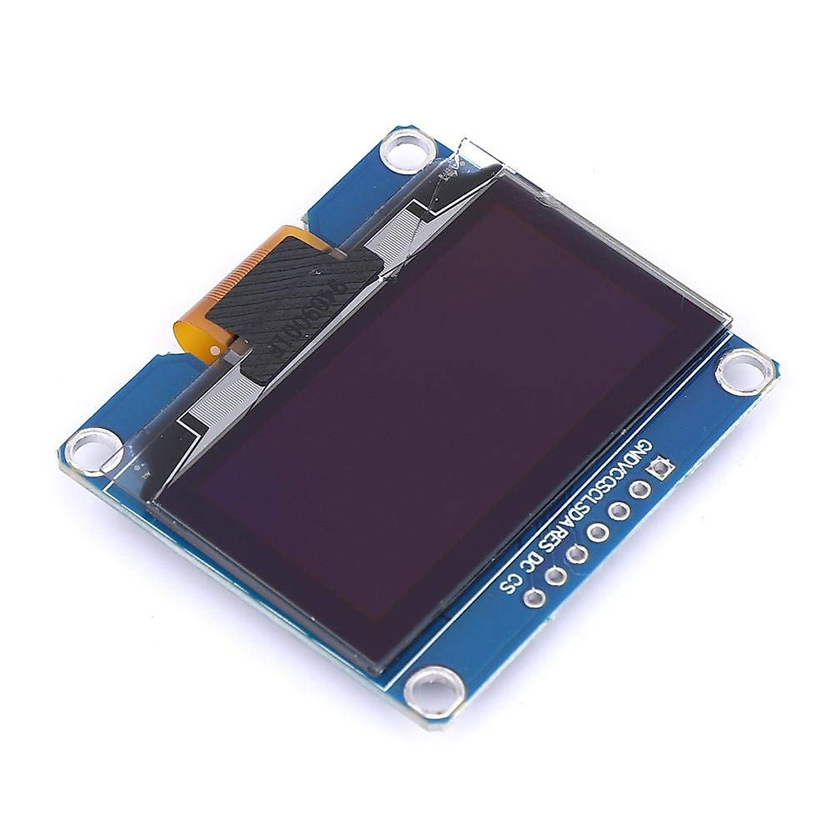 1.54 Inch OLED Module 128 x 64 White Yellow Blue SSD1309 Driver I2C Interface Display Module (White)