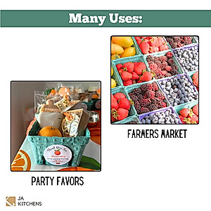 Kitchens Green Molded Pulp Fiber Berry / Produce Vented 1 Pint Basket 40 Pieces