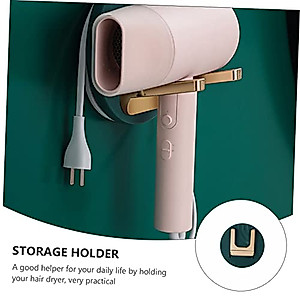 DOITOOL 2pcs Hair Dryer Holder Decorative Shelf Brackets Shelf Wall Mount Wall Bracket Hairdryer Holder Hair Blow Dryer Rack Wall Hair Styling Tool Holder Wall-Mounted Storage Holder Green