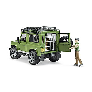Bruder 02587 Land Rover Defender w/Forester and Dog