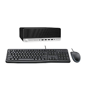 HP ProDesk 600 G5 SFF PC Bundle with Keyboard and Intel i7-9700, 8GB DDR4 RAM, 1TB SATA HDD, Intel UHD Graphics 630, Windows 10 Pro