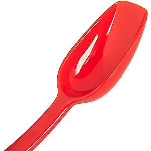 Carlisle FoodService Products 447005 Solid Buffet / Salad Serving Spoon, 0.8 oz, Red