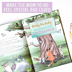 Hadley Designs - Books For Baby Shower Request Cards - Baby Shower Guest Book Alternative, Bring A Book Instead Of A Card, Baby Shower Book Request For Girls - 25 Pieces