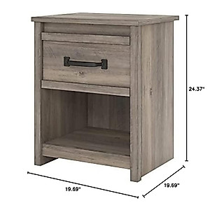 Ameriwood Home Bassinger Nightstand, Gray Oak
