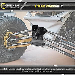 Chelhead Maverick X3 Hitch, 2" Heavy-Duty UTV Rear Hitch Receiver Hitch Plate Fits Standard 2 inch Attachments Compatible with 2017-2023 Can Am Maverick X3 Accessories Hitch