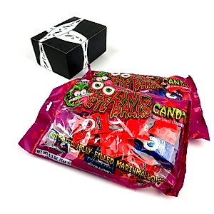 Oozing Eyeballs Jelly-Filled Marshmallow Candy, 6.75 oz Bags in a BlackTie Box (Pack of 2)