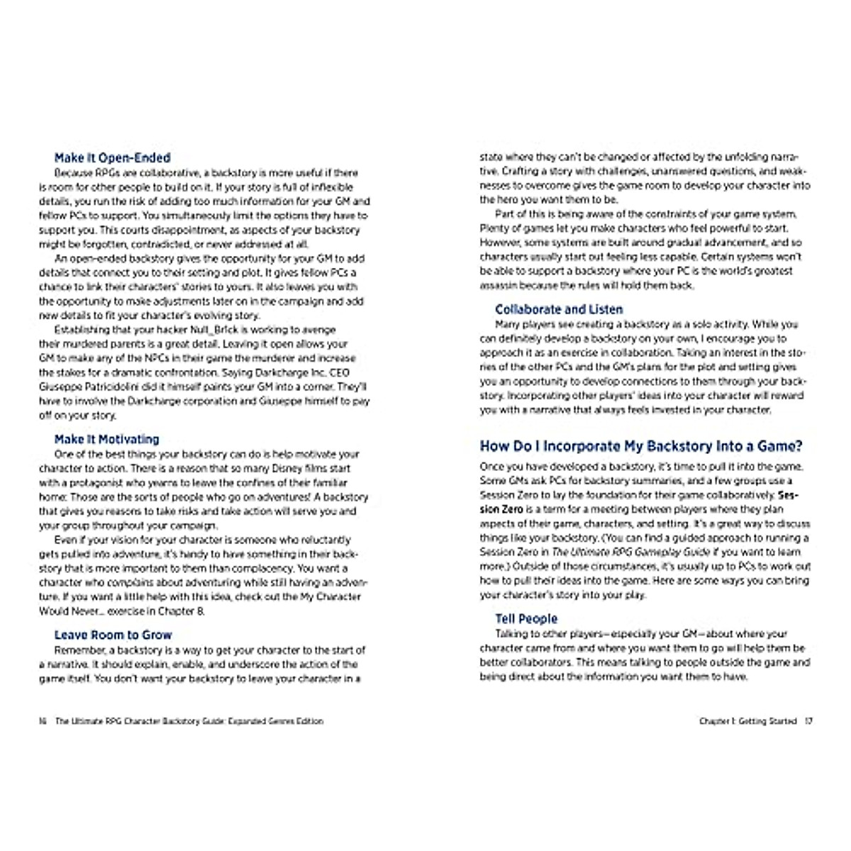 The Ultimate RPG Character Backstory Guide: Expanded Genres Edition: Prompts and Activities to Create Compelling Characters for Horror, Sci-Fi, X-Punk, and More (Ultimate Role Playing Game Series)