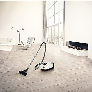 Miele Compact C1 Pure Suction Powerline Canister Vacuum, Lotus White