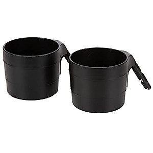 Diono XL Car Seat Cup Holders for Radian and Everett Car Seats, Pack of 2 Cup Holders, Black