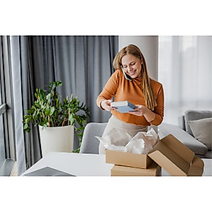 120 Sheets of Ivory/Light Yellow Tissue Paper - 15" x 20" Packing Paper Sheets for Moving - 10lb Wrapping Paper - Newsprint Paper for Packing, Moving Supplies & Protecting Items Crown Display