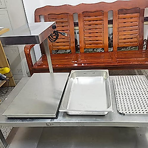 Commercial French Fry Warmer Infrared Food Warmer Fries Warming Stations with Removable Food Pan