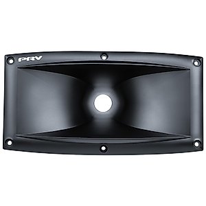 PRV AUDIO WG23-25 1 Inch Exit Waveguide for Wide Horizontal Dispersion - Black Color - 100° x 40° Nominal Coverage (Single)