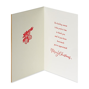 American Greetings Christmas Thank You Card (Perfect Time)