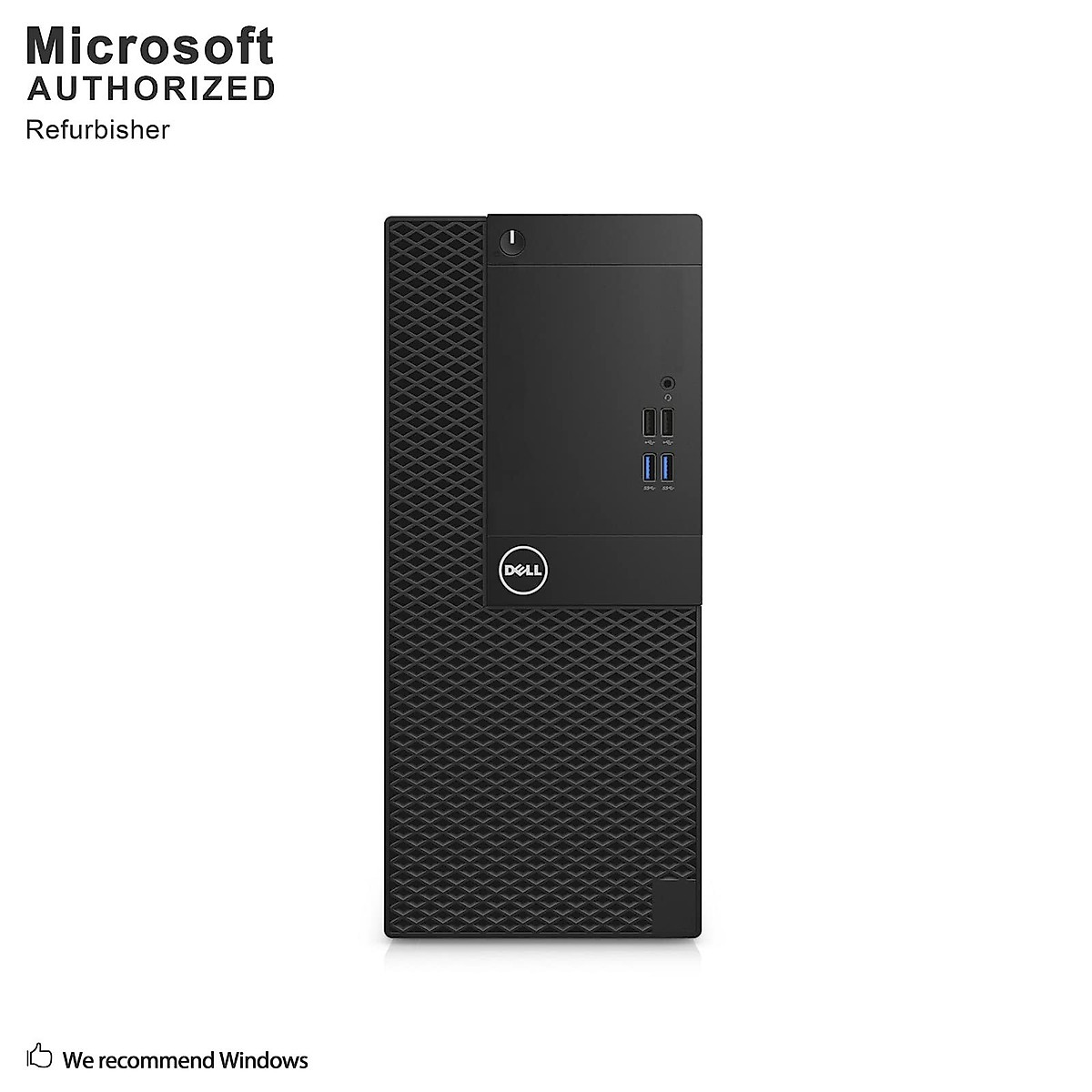 Dell OptiPlex 3050 Tower High Performance Business Desktop Computer, Intel Core i3-6100 3.7GHz, 8G DDR4, 512G SSD, WiFi, BT, 4K Support, DP, HDMI, Windows10 Pro 64 English/Spanish/French(Renewed)