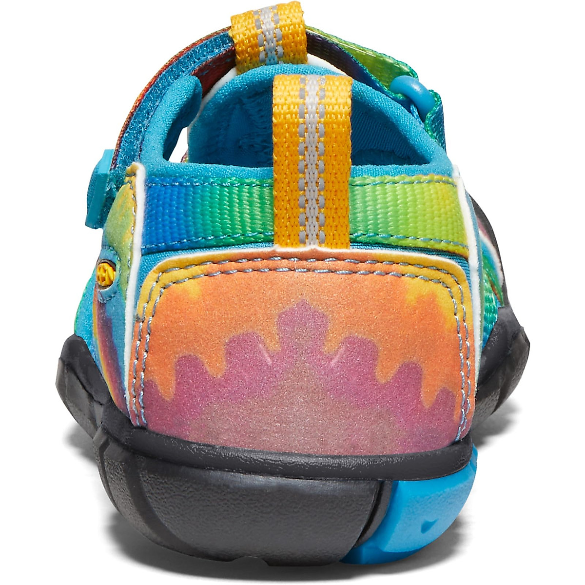 KEEN Seacamp 2 CNX Closed Toe Sandals, Vivid Blue/Original Tie Dye, 3 US Unisex Big Kid