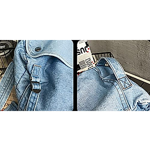 Denim Shoulder Bag for Women Men Large Hobo Bag Crossbody Bag Tote Handbag Messenger Bag Purse Satchel Fashion Bags