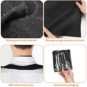 Janmercy 25 Pcs Disposable Black Apron Unisex Bib Apron 20 x 42 Inch Roomy Kitchen Apron for Outdoor Party Cooking BBQ Restaurant Crafting Drawing