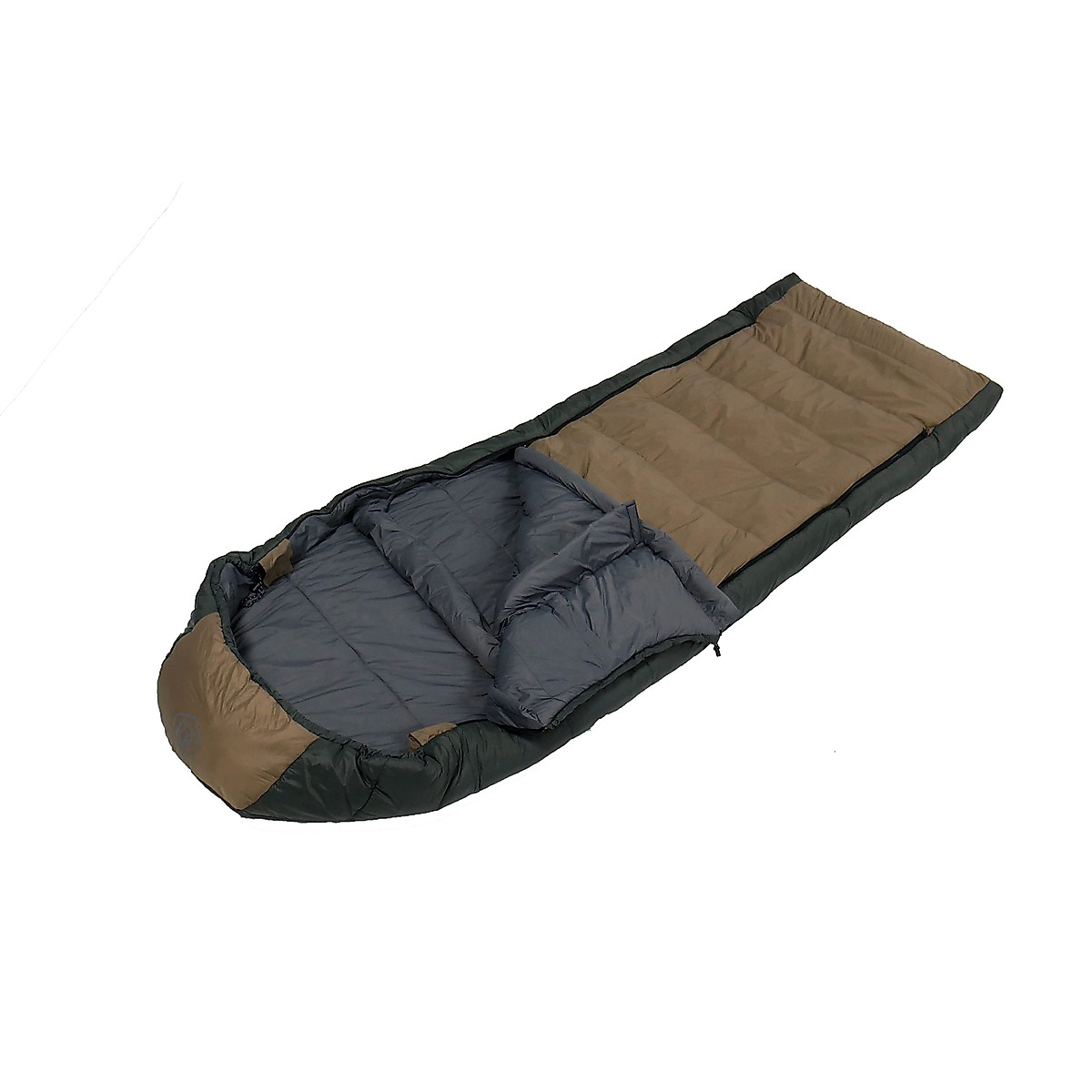 Kamp-Rite Outfitter 20 Degree Synthetic Sleeping Bag Camping Hunting Fishing Hiking 3 Season Sleeping Bag Compression Stuff Sack Included