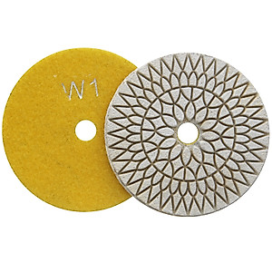 Easy Light 4 Inch 3-Step Flexible Wet Diamond Polishing Pads for Granite Marble 3 Pcs Set