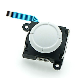 PartEGG Replacement Joystick ThumbStick Analog Button Control Module for Nintendo Switch Lite/Switch Joy-Con Controller (White)