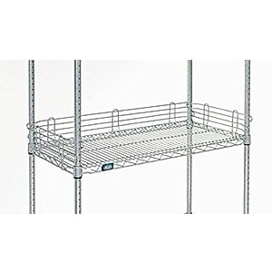 Nexel Wire Shelf Ledge, 36"W x 4"H, Chrome