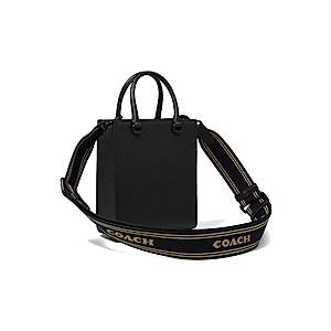 COACH Mens Tote 16 in Cross Grain Leather, Black