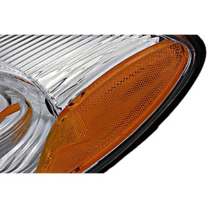 JP Auto Headlight Compatible With Ford Taurus 2000 2001 2002 2003 2004 2005 2006 2007 Driver Left And Passenger Right Side Pair Set Headlamp