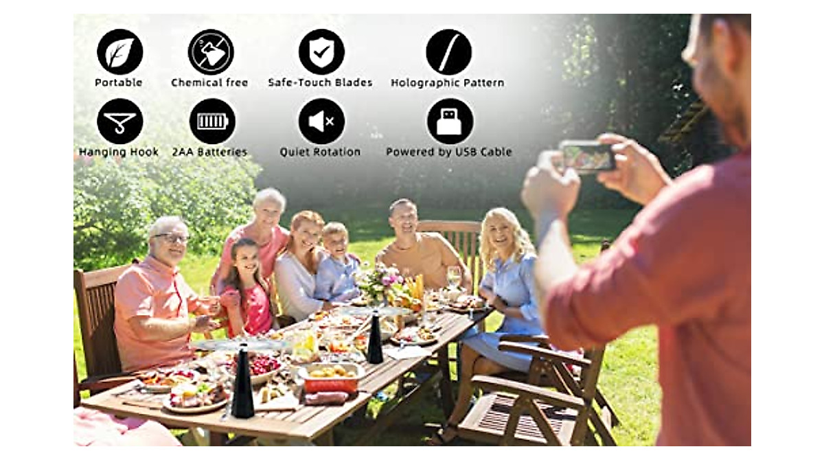 PATIOSIR Portable Food Fan for BBQ & Picnics