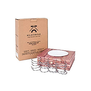 kilocircle [Newly Upgraded:Hook Assembled] Cedar Hang ups for Closet 20pcs with Cedar Fragrance-Standard Size 6.5’’x1.9'’X0.5''