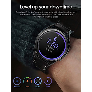 Samsung - Galaxy Watch3 R840U Titanium Smartwatch 45mm GPS Only (Renewed)