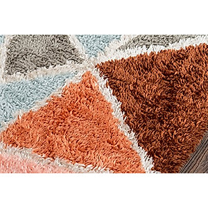 Novogratz Retro Collection Prism Shag Area Rug, 3'6" x 5'6", Multicolor
