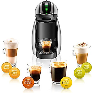 NESCAFÉ Dolce Gusto Coffee Machine, Genio 2, Espresso, Cappuccino and Latte Pod Machine,45 ounces, Silver