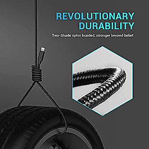 Elktry USB C to Lightning Cable MFi Certified, 3Pack 6FT Long iPhone 14 Charger Cord, Nylon Braided Fast Charging Cable, Compatible with iPhone 13/12 Pro Max/12/11 Pro/11/X/XS/XR/8 Plus/iPad - Black