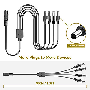 Omilik UL Listed 6FT AC Power Adapter Cord AC/DC Adapter Charger Compatible with Lemax Lighted Accessory 4.5V # 74706 Christmas Village