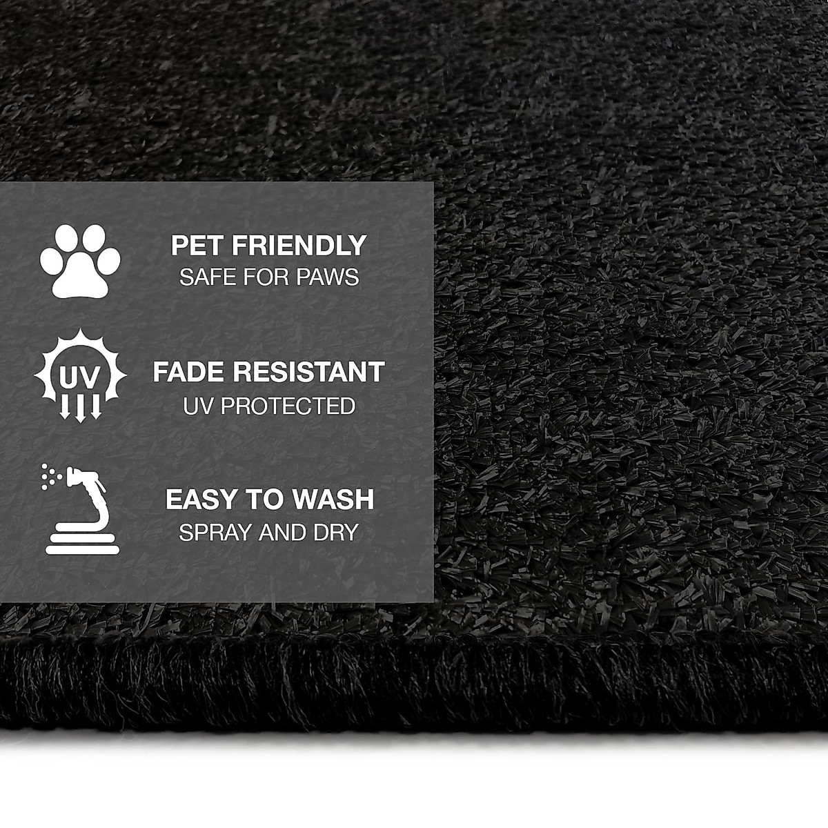 Prest-O-Fit (2-0050) Black 23" Jumbo Wraparound RV Step Rug