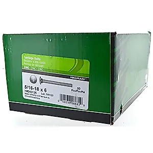 Hillman 240126 5/16-18X6 Carriage Bolt, 5/16 x 6-Inch