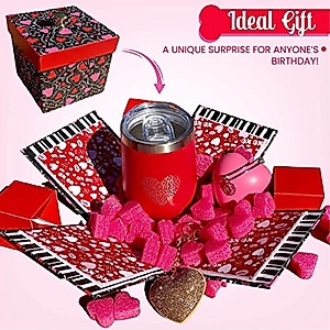 SquareDuck Exploding Heart box love box Surprise Gift box unique Mothers Day gift exploding box creative explosion box surprise cake explosion box explosion box