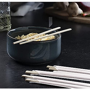 Bamboo Wooden Chopsticks (50 Pairs) | Cooking Chopstick | Sturdy Smooth Finish Chop Sticks | Reusable Chopsticks| Japanese Chinese Korean Chopsticks | Individually Wrapped Disposable Chopsticks Wood