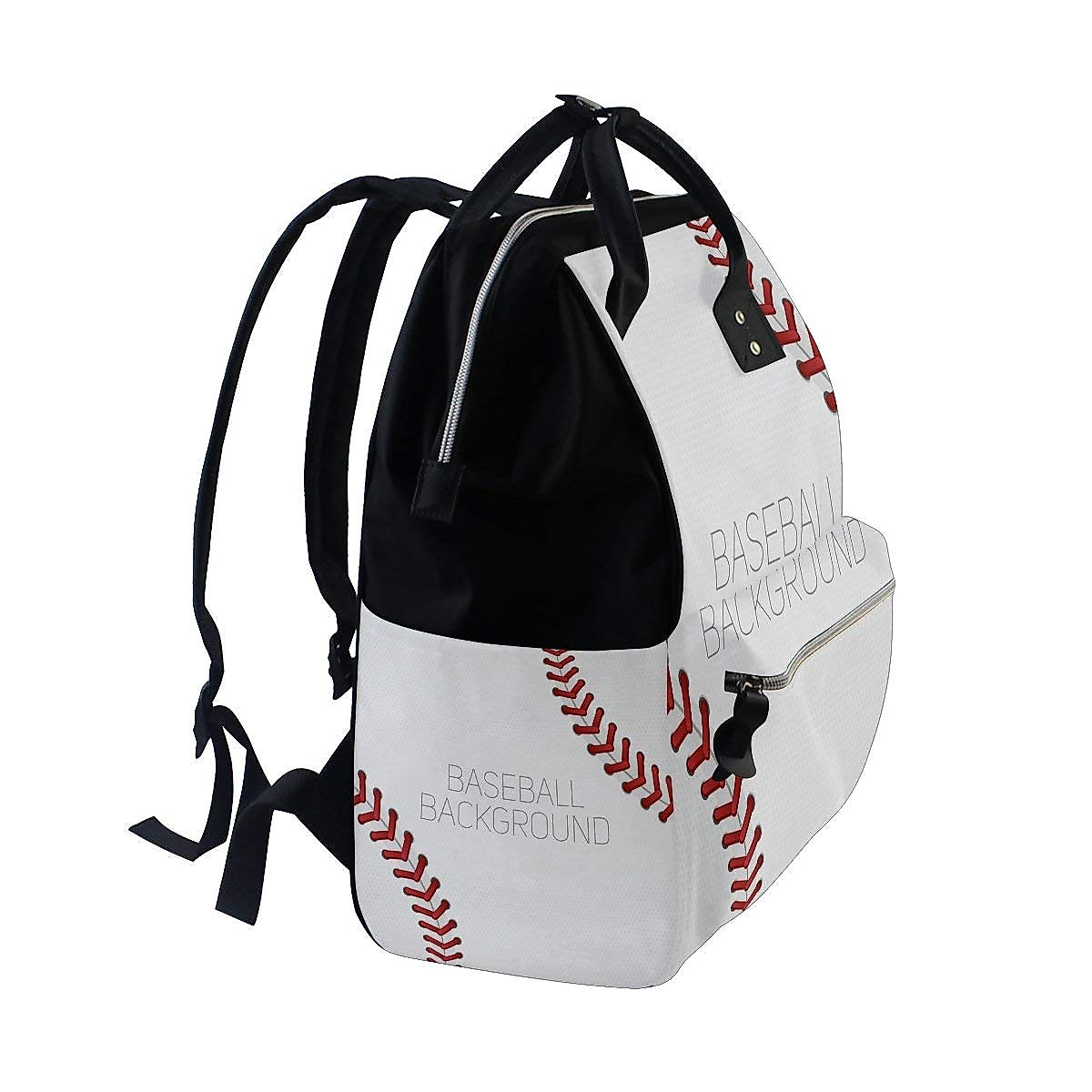 MaMacool Mummy bag Diaper Tote Bags Larger Capacity Baby Nappy Bag Baseball Laces Design Muti-Function Travel Backpack