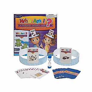 Rite Lite Passover Board Game Who Am I? Headbands Guessing Game Passover Gifts for Kids & Adults Alike, Jewish Holiday Party Favors Goodie Bag, Educational & Fun Addition for Pesach & All Seder Long!!