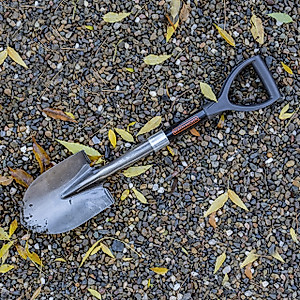 Black & Decker BD1515 D-Handle Mini Garden Shovel, 26 in, Black