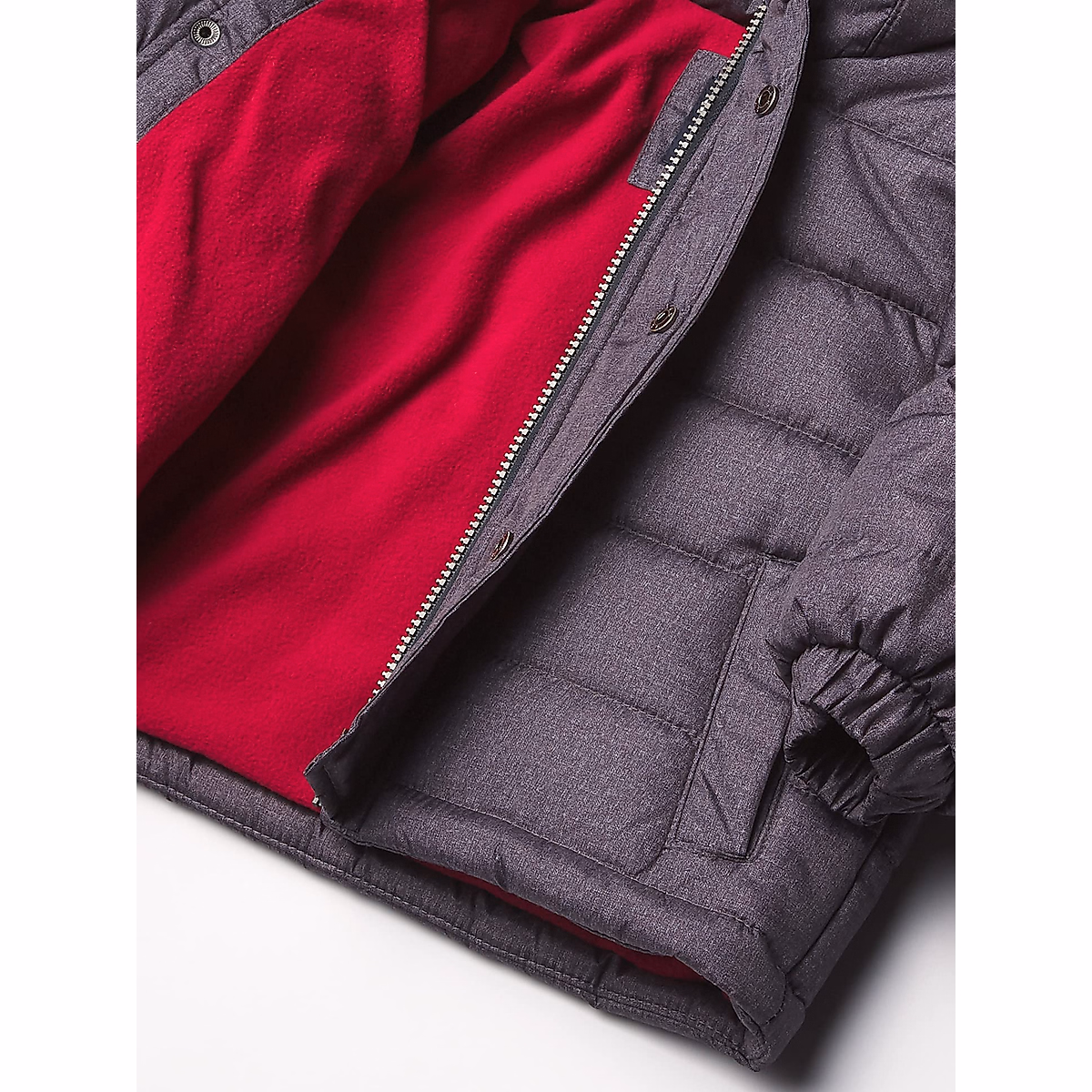 Osh Kosh Baby Boys' Heavyweight Winter Jacket with Sherpa Lining, Sunrise Orange, 12MO