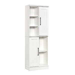 Sauder HomePlus 2-Door Storage Cabinet in Soft White, Soft White Finish