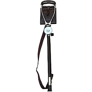 Adjustable Antique Brown Shooting Stick | Very Durable Big Size Leather Seat Folding Chairs | Polo Fishing Golf Seat Stick | Lightweight Hiking Walking Sticks